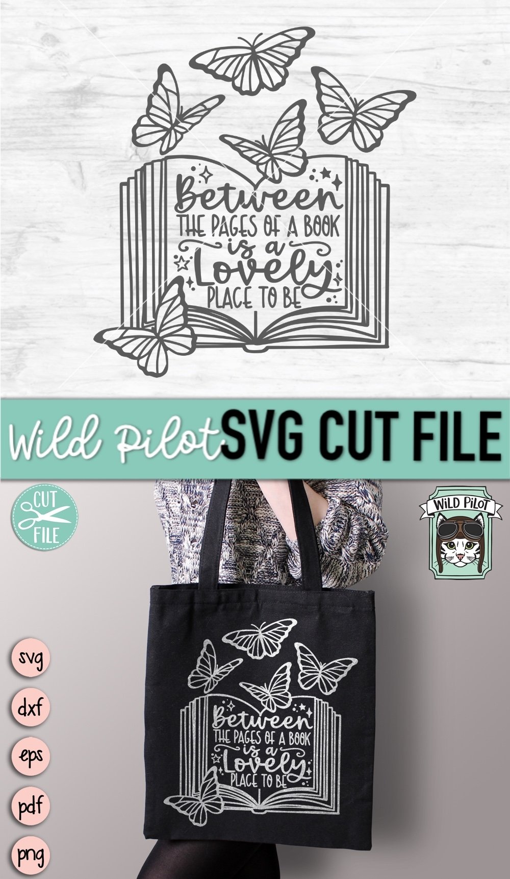 Book SVG, Butterflies SVG, Teacher Shirt SVG, Reading SVG