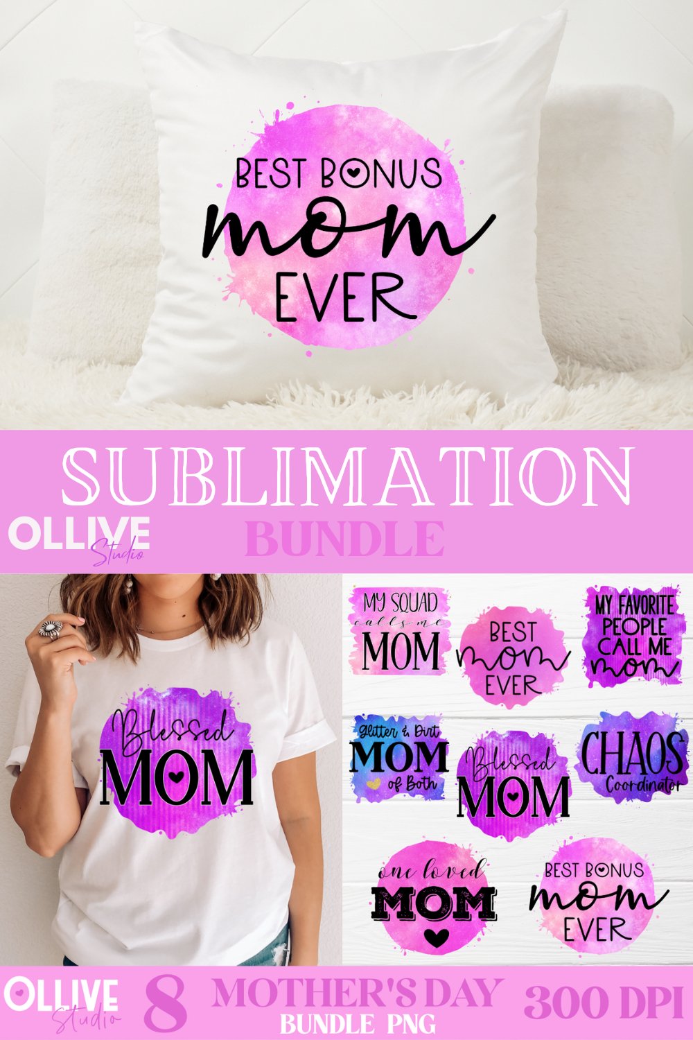 Mother's Day PNG Bundle | Mom Sublimation Bundle