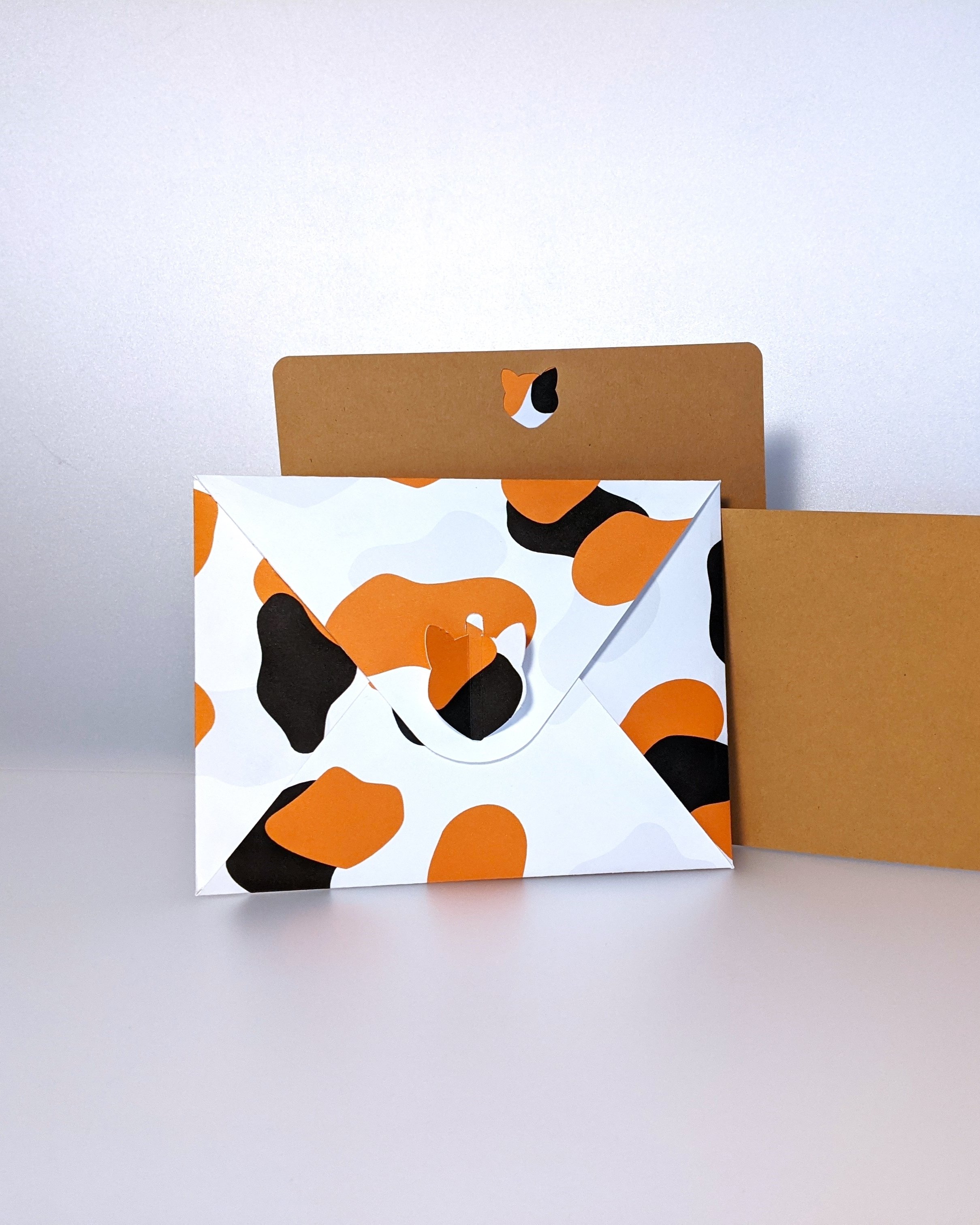 Cat Envelope Template for Cutting Machines