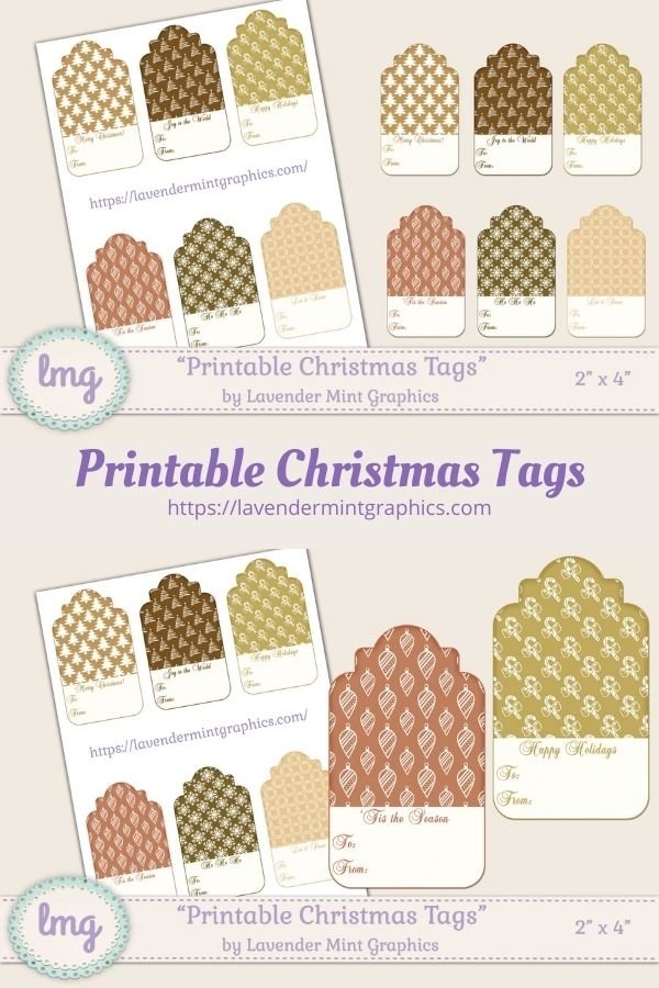Printable Christmas Tags, Holiday Gift Tags, (1083982)