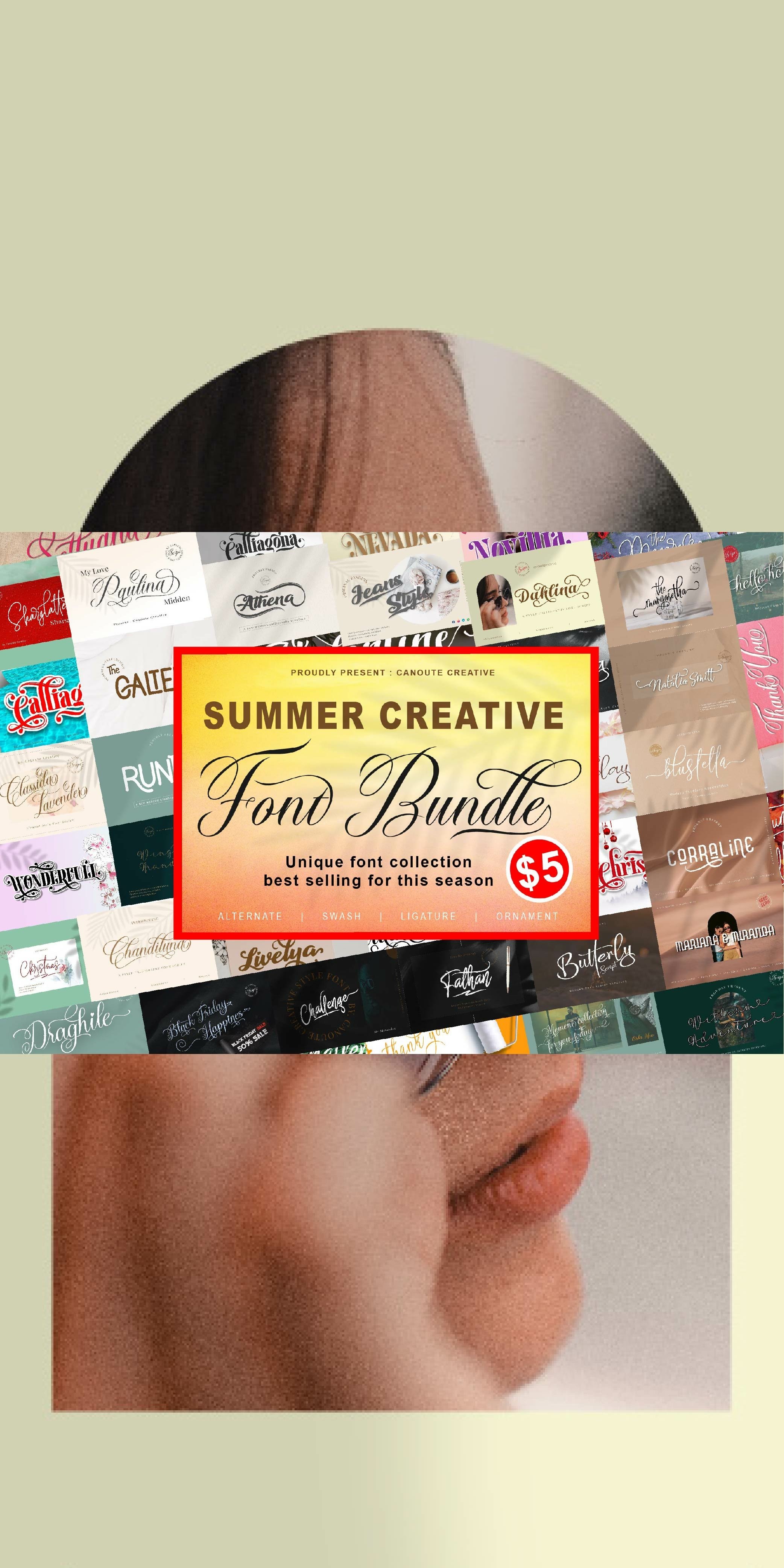 Summer Creative Font Bundle (1933815)