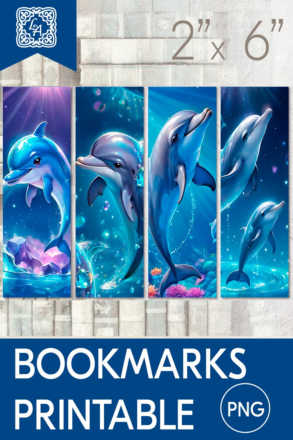 Dolphin Printable Bookmark