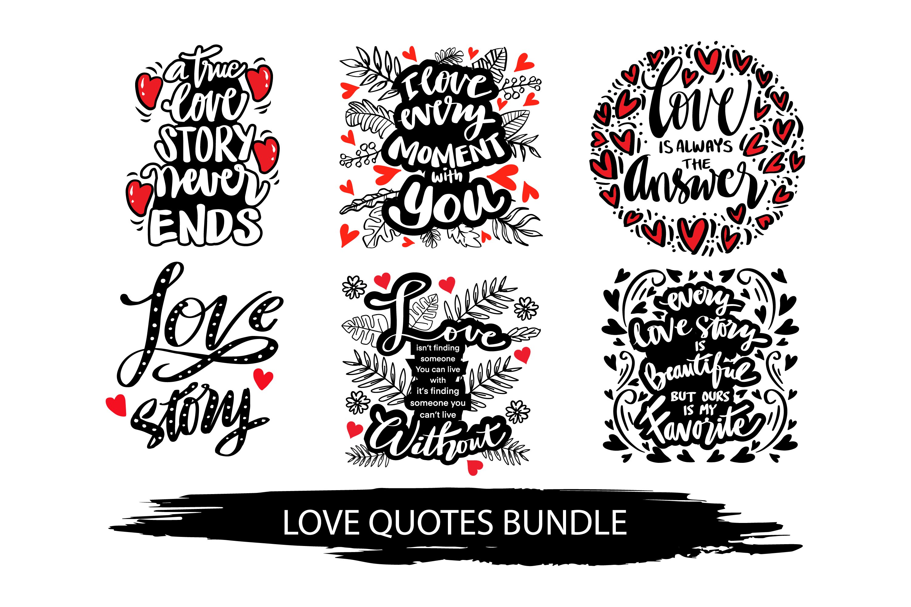 Love quotes bundle (1130819)