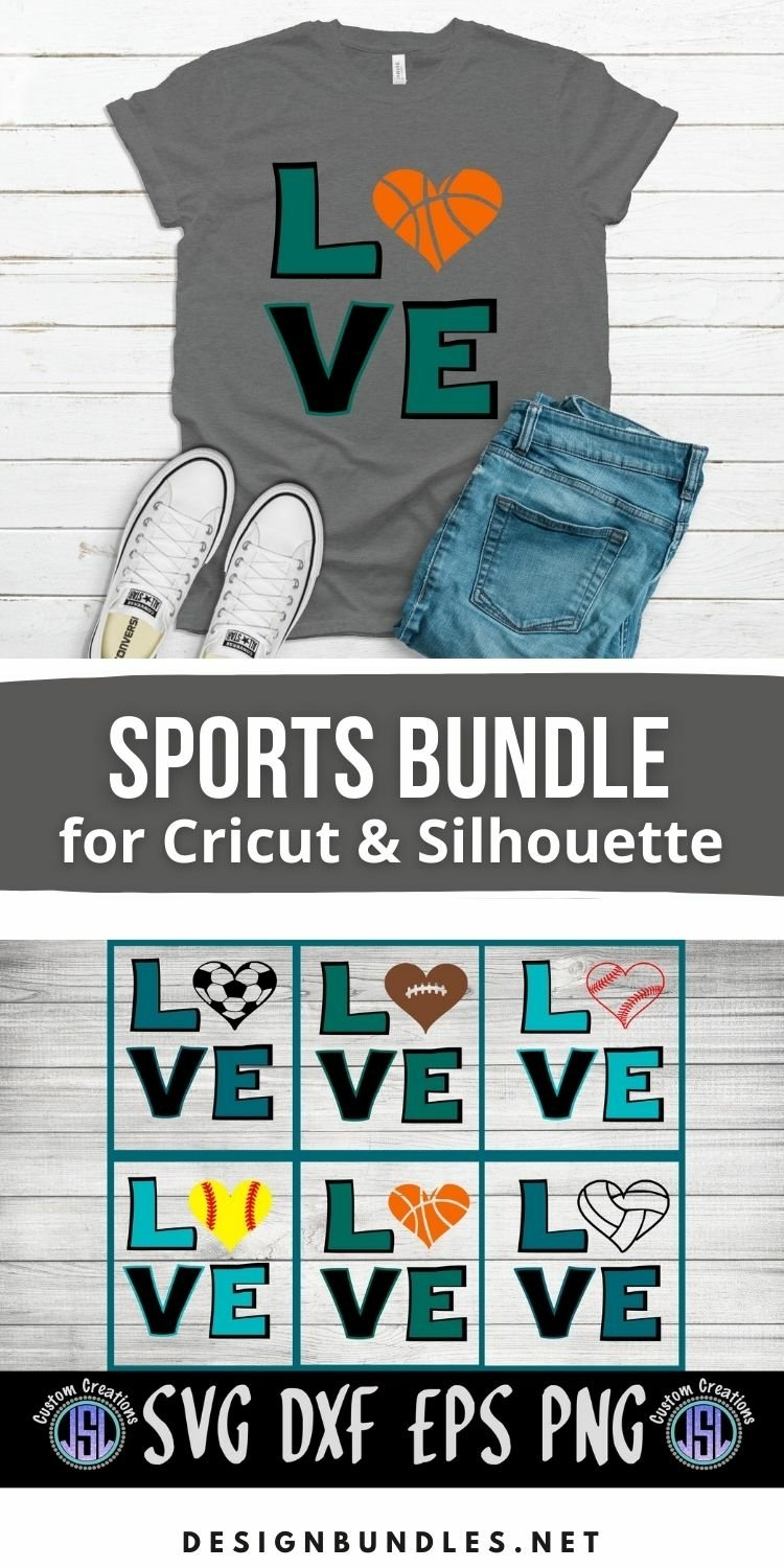 LOVE Sports Bundle | Set of 6 | SVG DXF EPS PNG