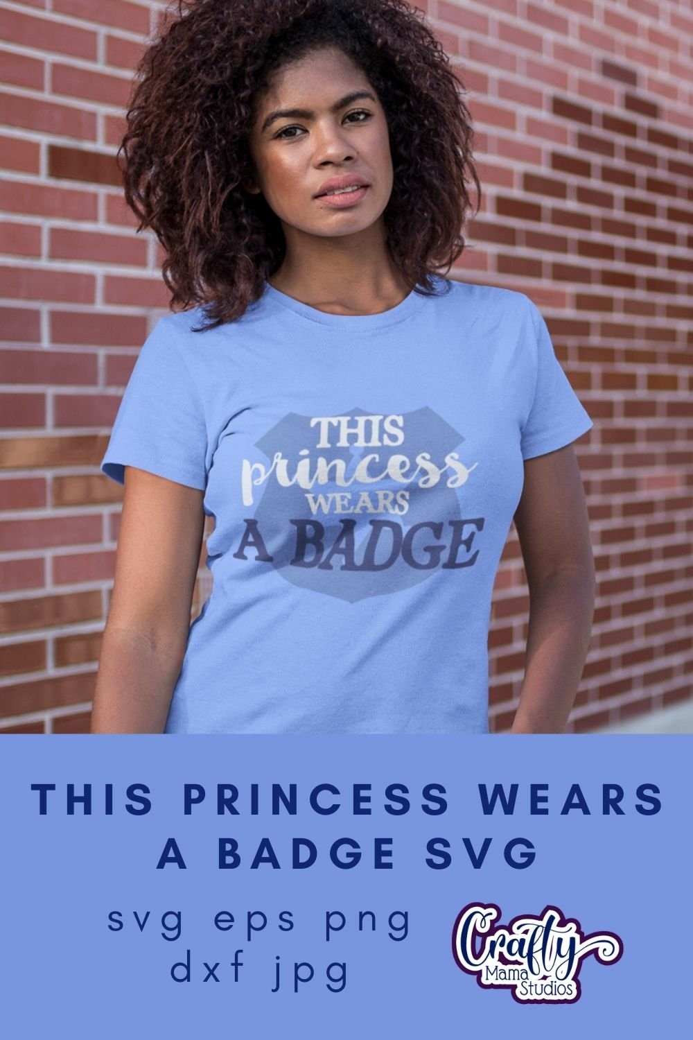This Princess Wears A Badge | Police Officer Svg Design