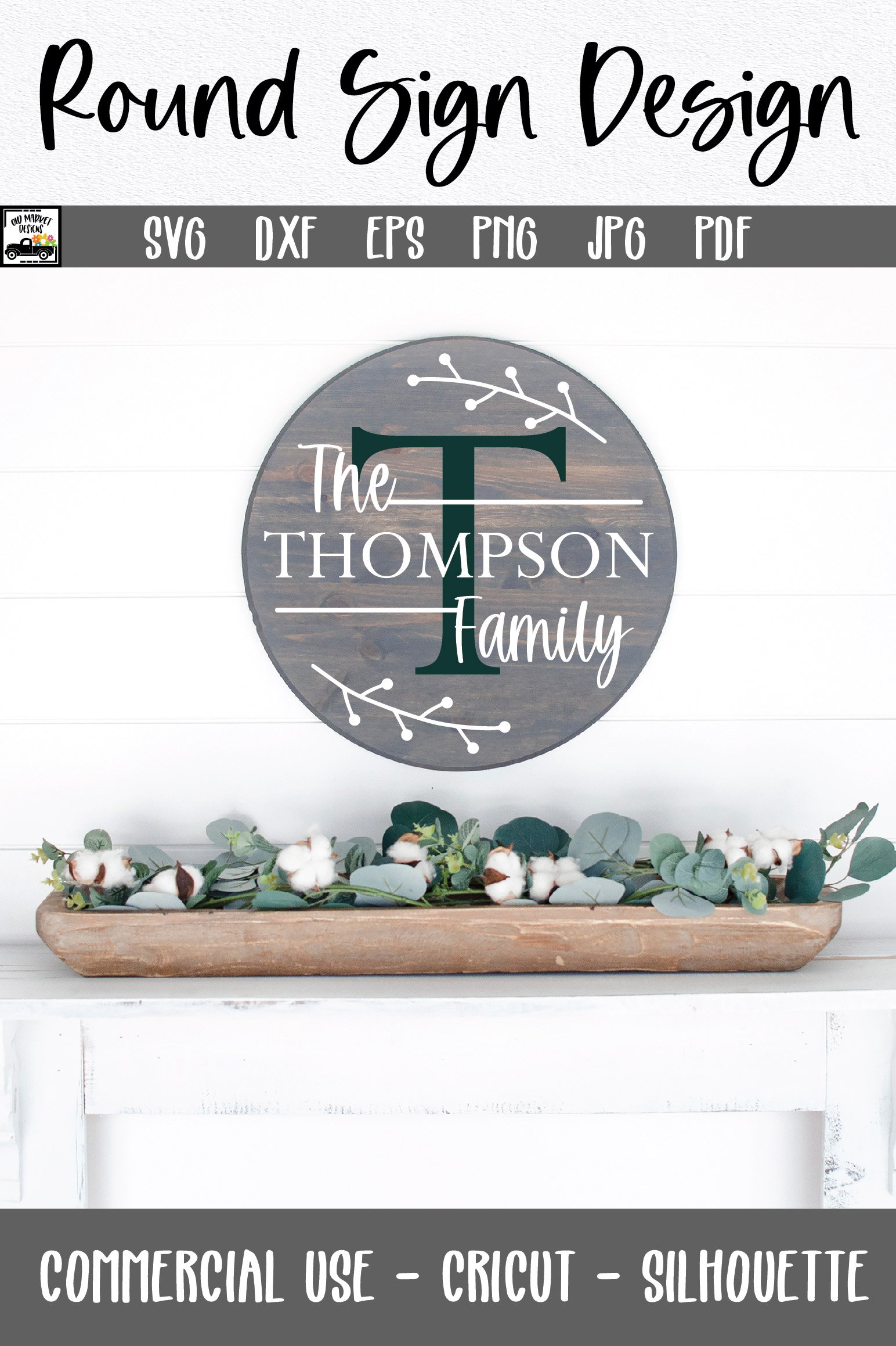 Family Name SVG File | Family Monogram Sign SVG (1372869)