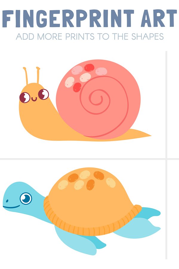 Finger prints kid activity. Worksheet coloring with fingerpr