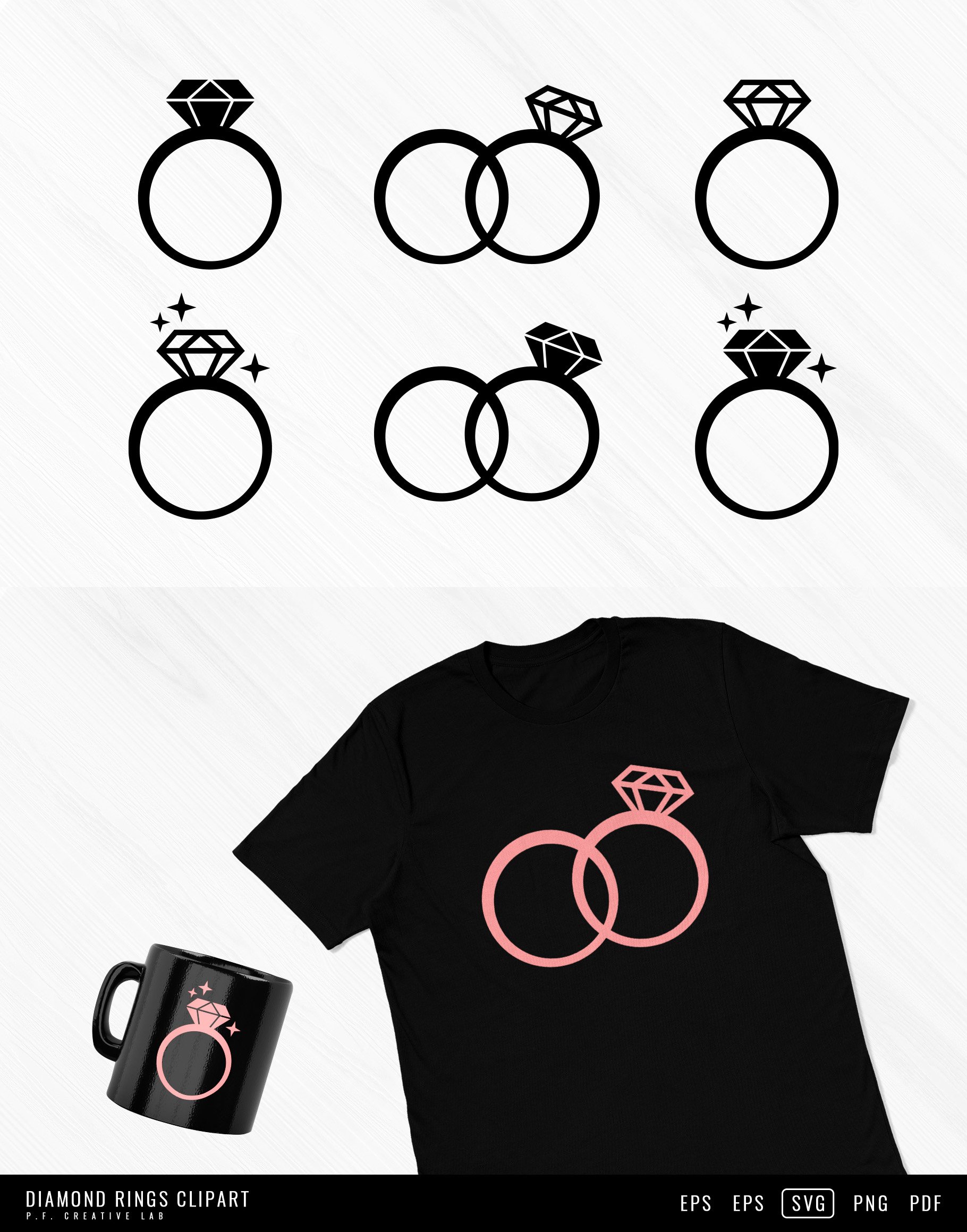 Engagement Ring SVG Bundle (2018568)