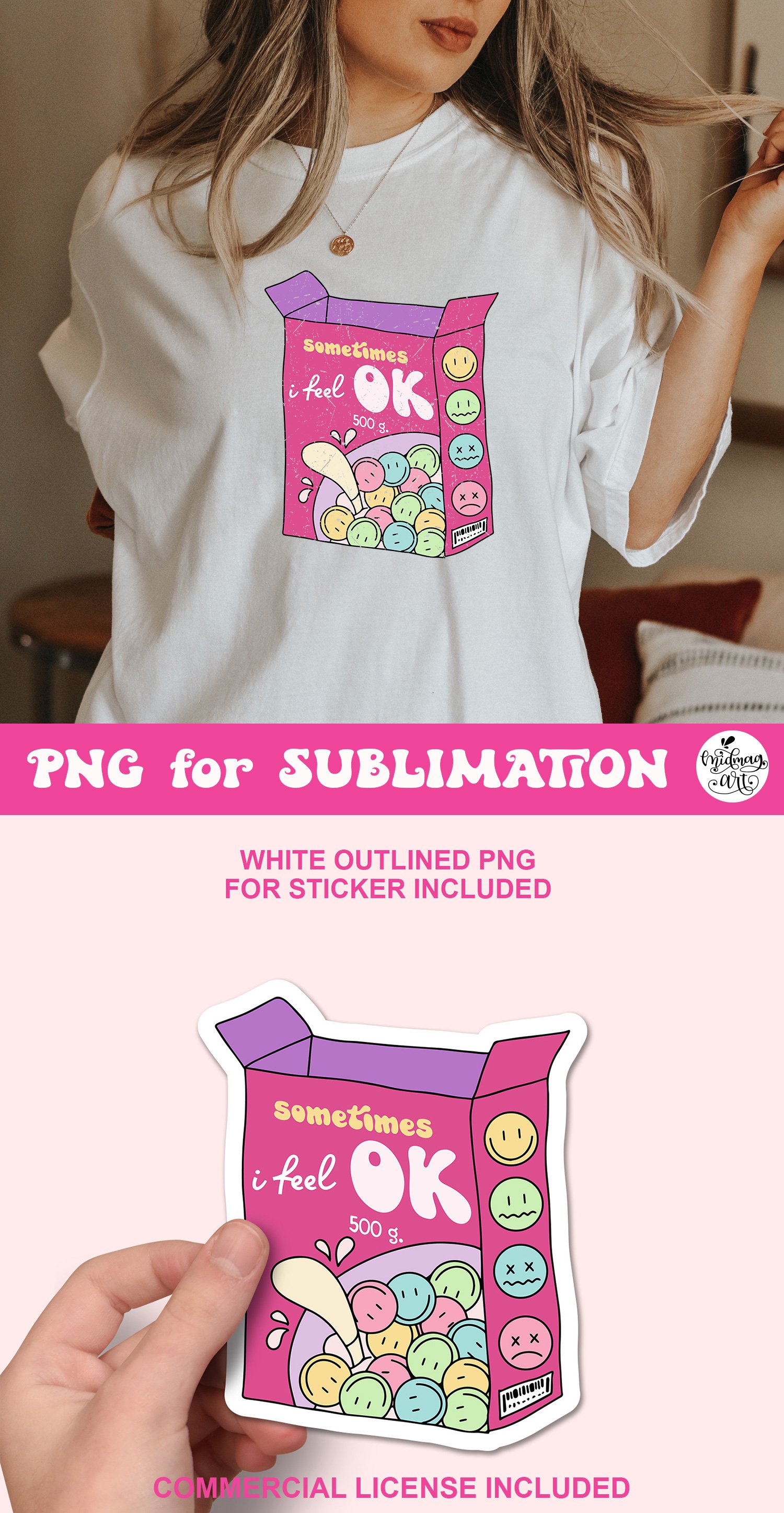 Sometimes I Feel Ok PNG, Love Yourself Sublimation