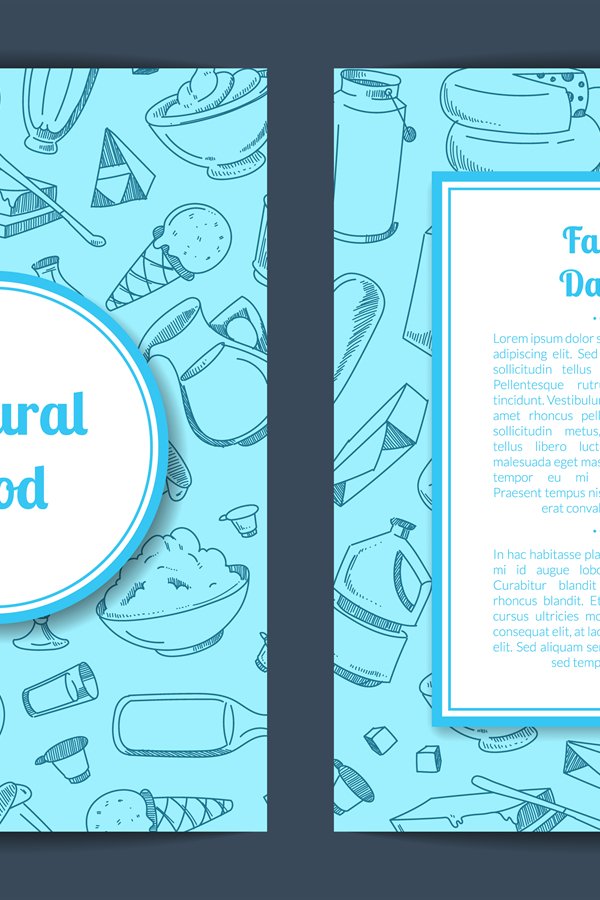 Vector card template with place for text and contoured hand