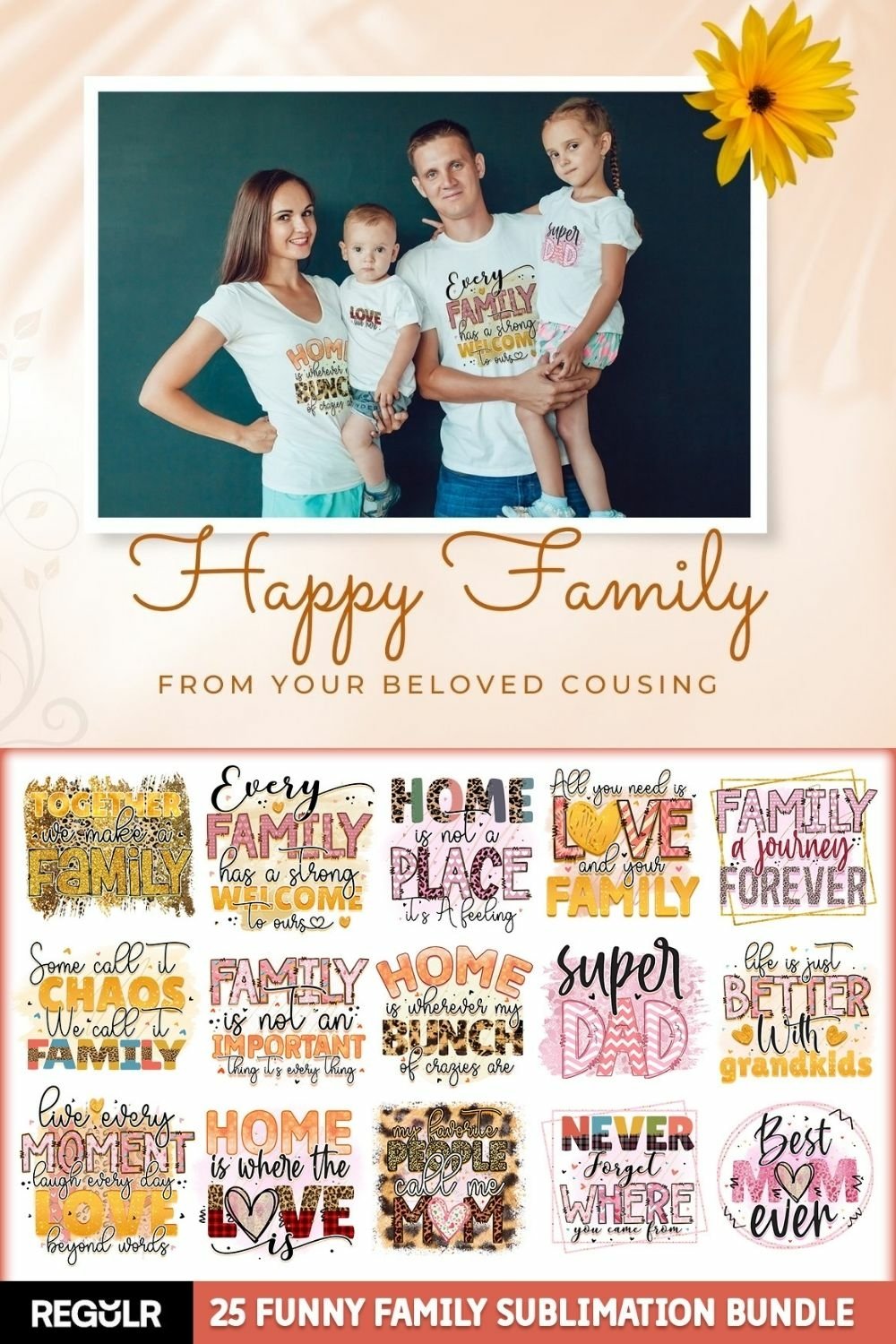 Family Sublimation Bundle 25 Family Sublimation Png Designs