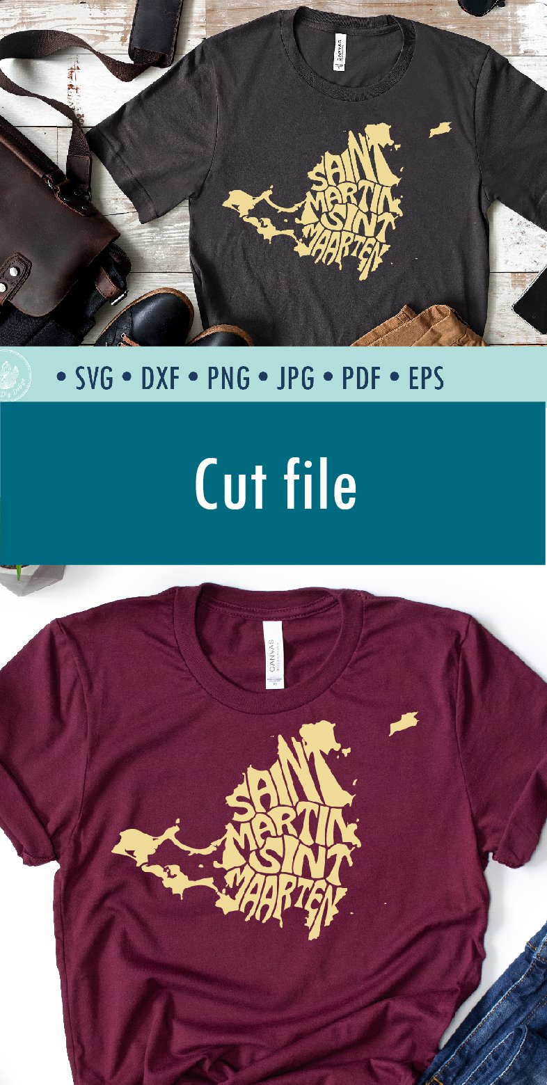 Saint Martin Sint Maarten Cut File | Lettering Word Art