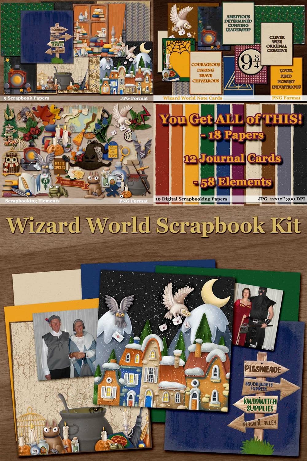 Wizard World Digital Scrapbooking Kit