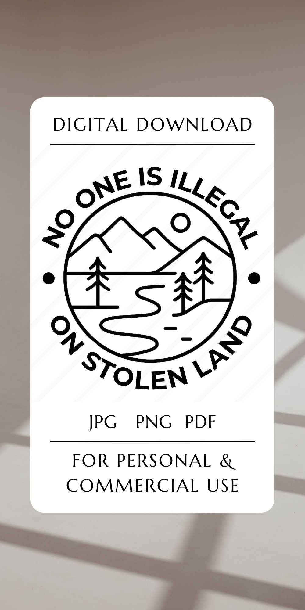 No Human Is Illegal PNG, Activism Minimalist Design PNG