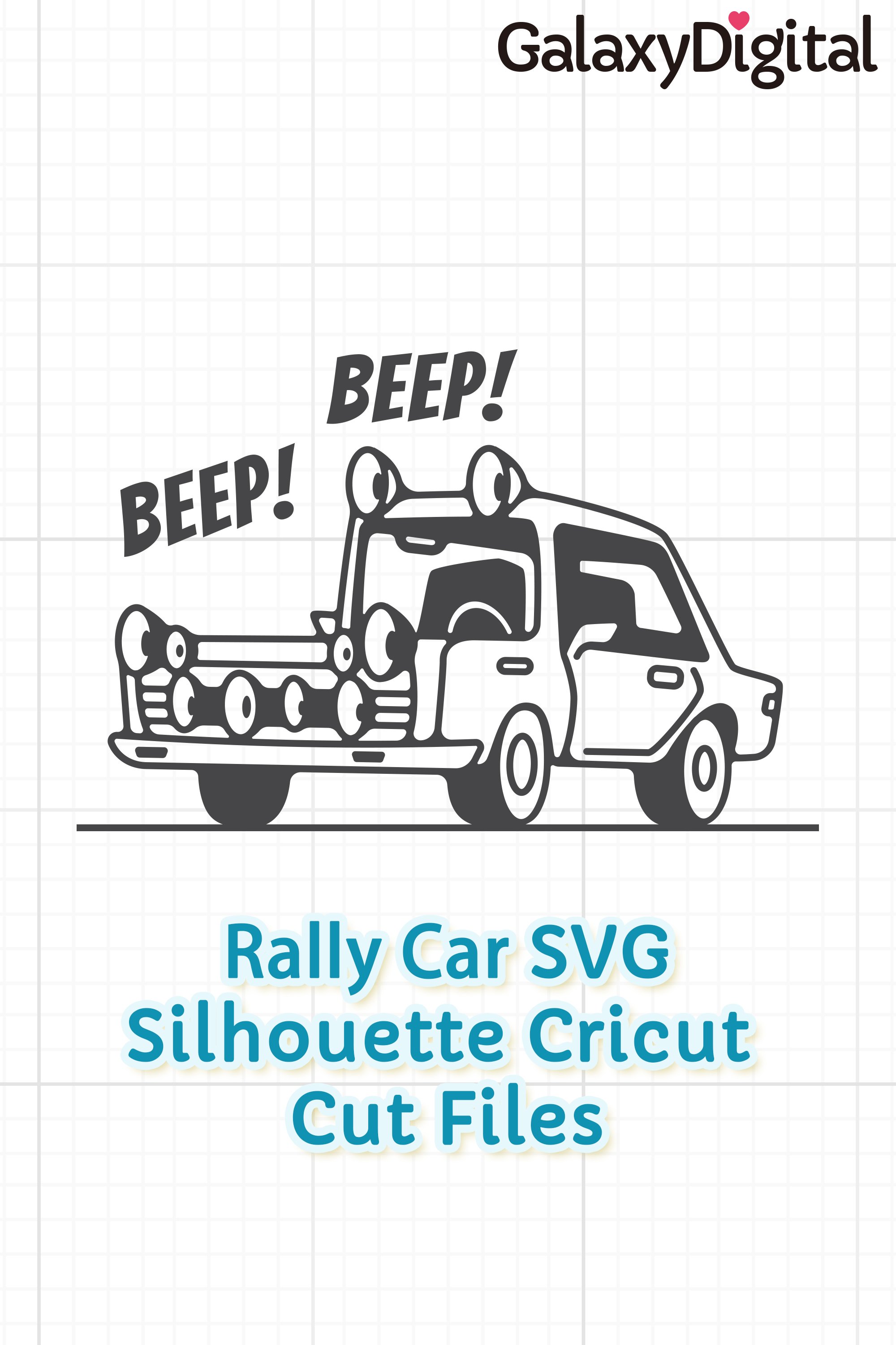 Rally Car SVG, Car SVG, Beep Beep SVG - 231107