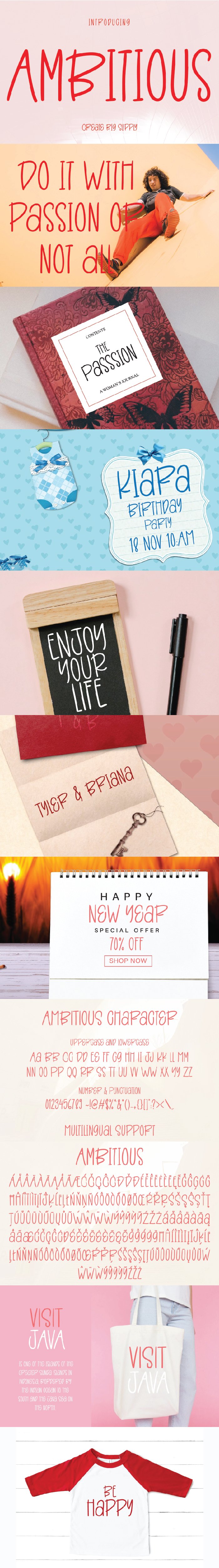 Ambitious - Fun Sans Serif Font