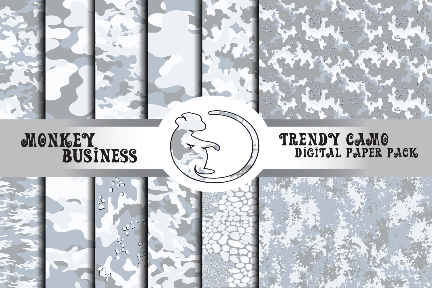 Gray army digital papers, Instant download, High quality JPG