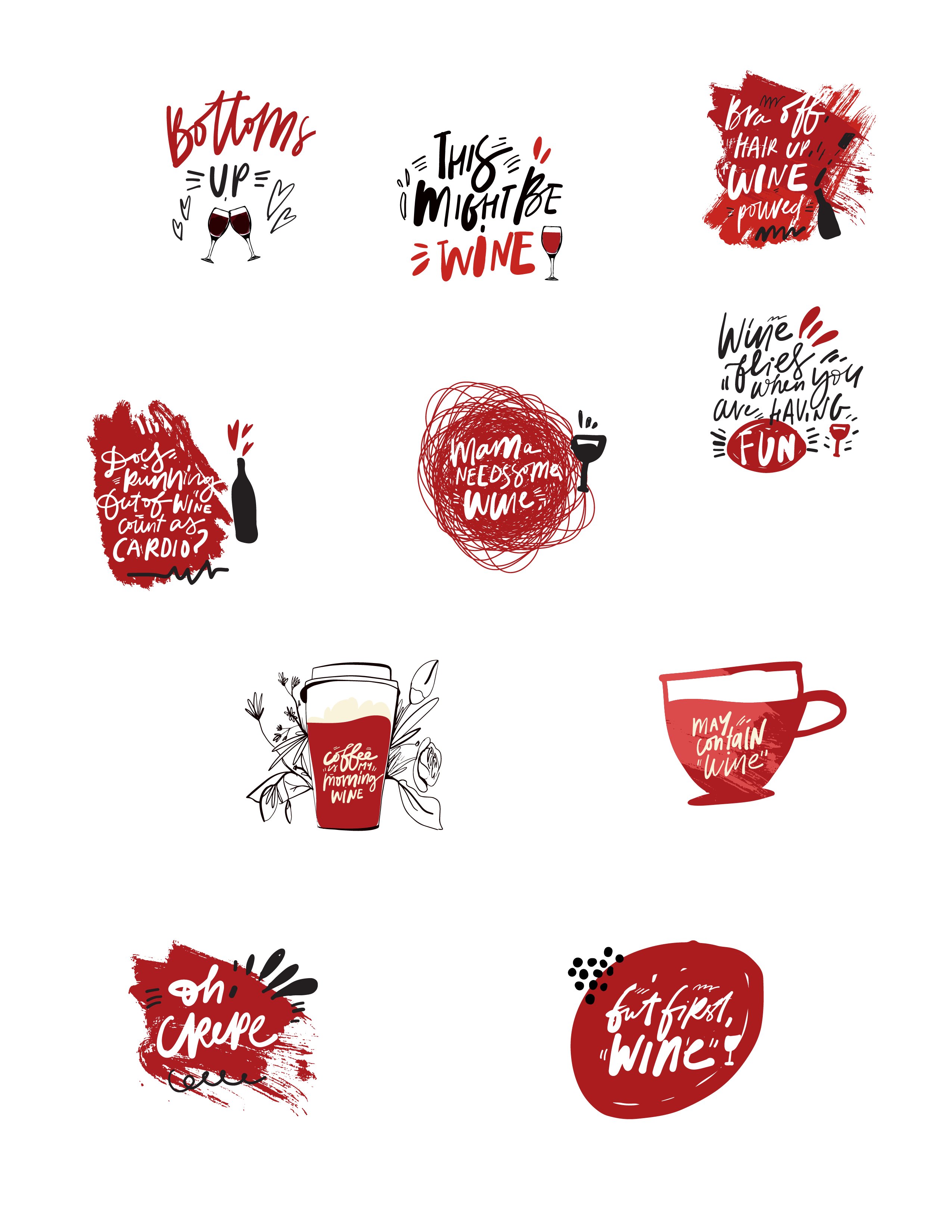 Wine stickers bundle (1556615)