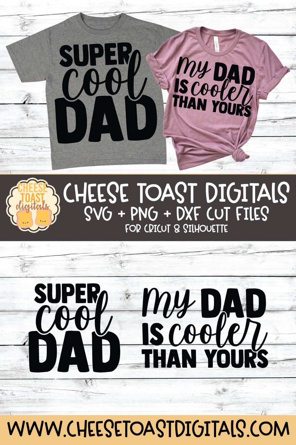 Daddy and Me SVG - Super Cool Dad | Dad Is Cooler Than Yours