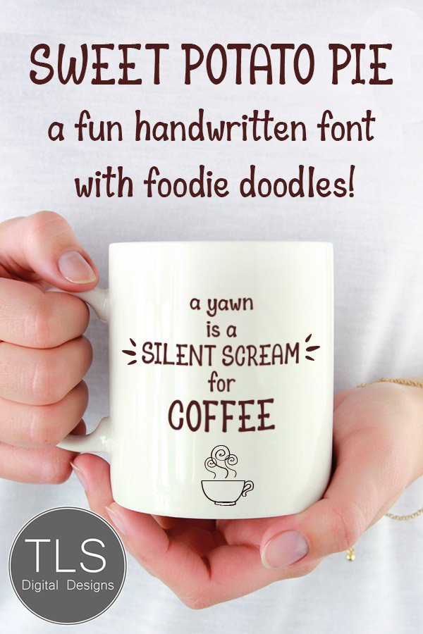 Sweet Potato Pie - a fun font with foodie doodles