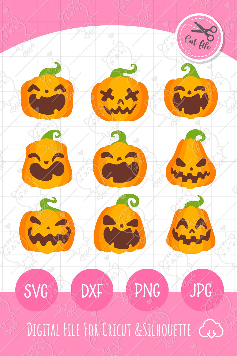 Halloween Pumpkin SVG | Halloween Element | Svg for cricut