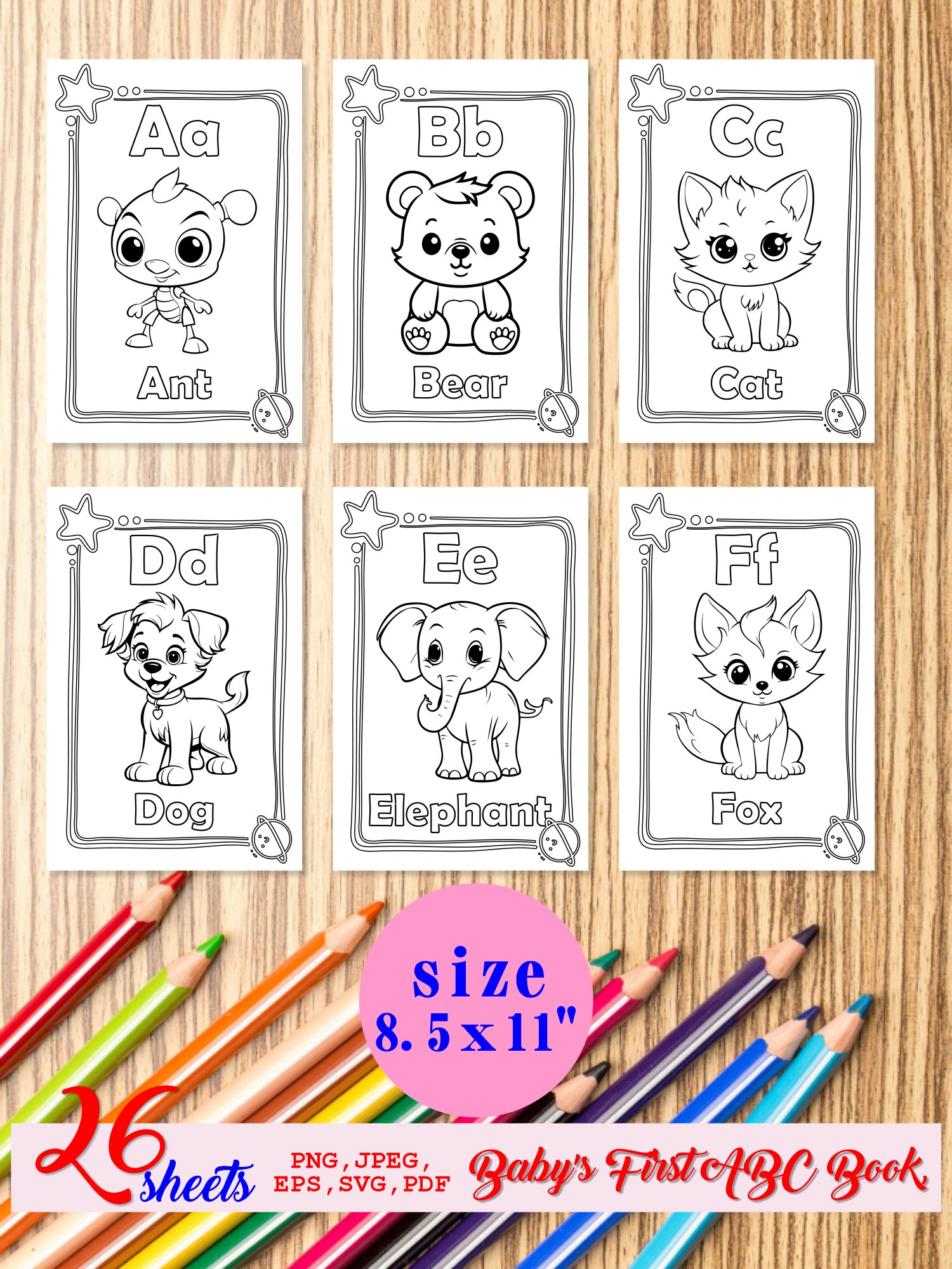 Baby Shower Alphabet Book, Baby's First ABC Book