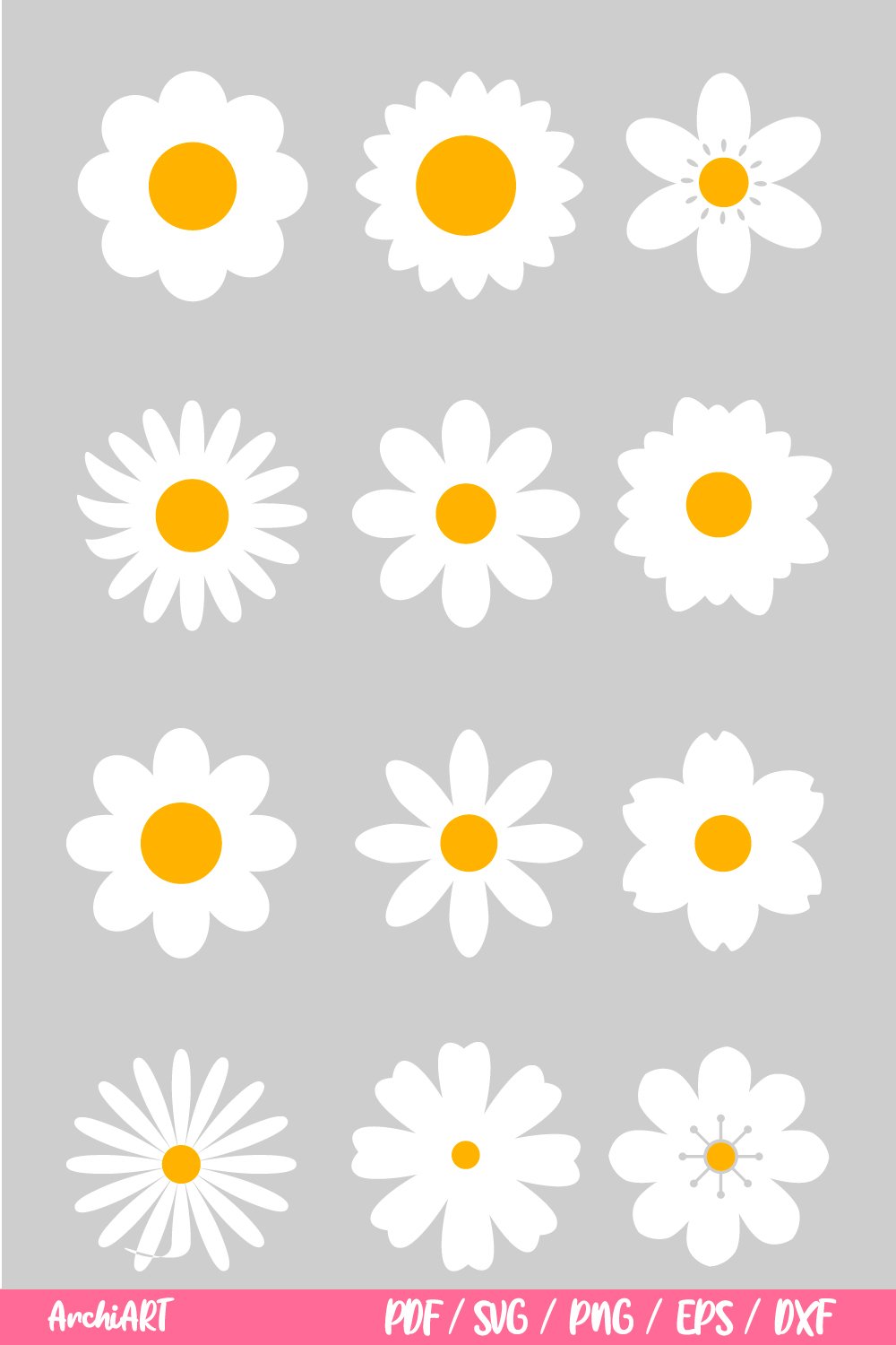 Daisy SVG PNG Flower Download Daisy Clipart cut (2114348)