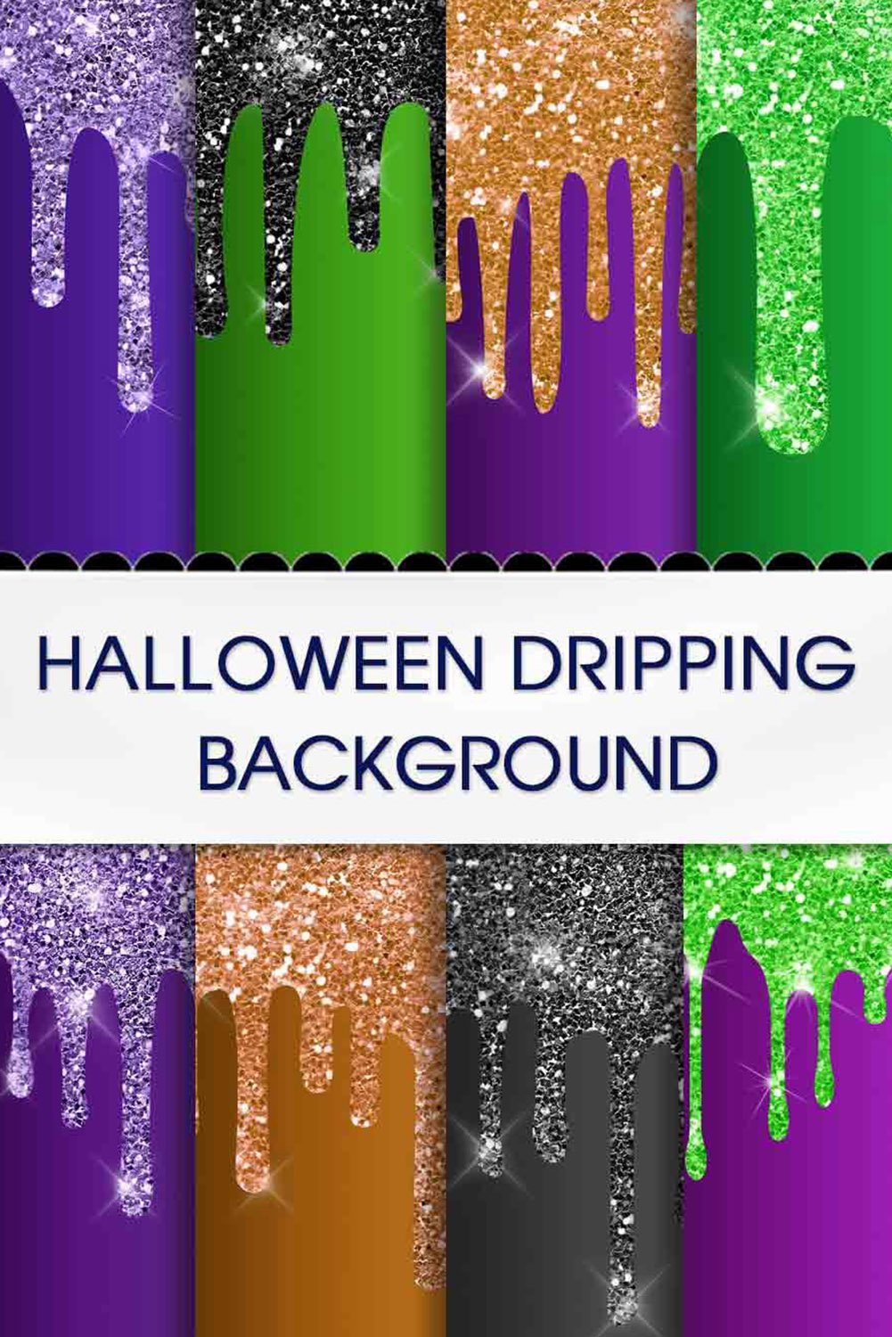 Sparkly Halloween Dripping Foil Dripping