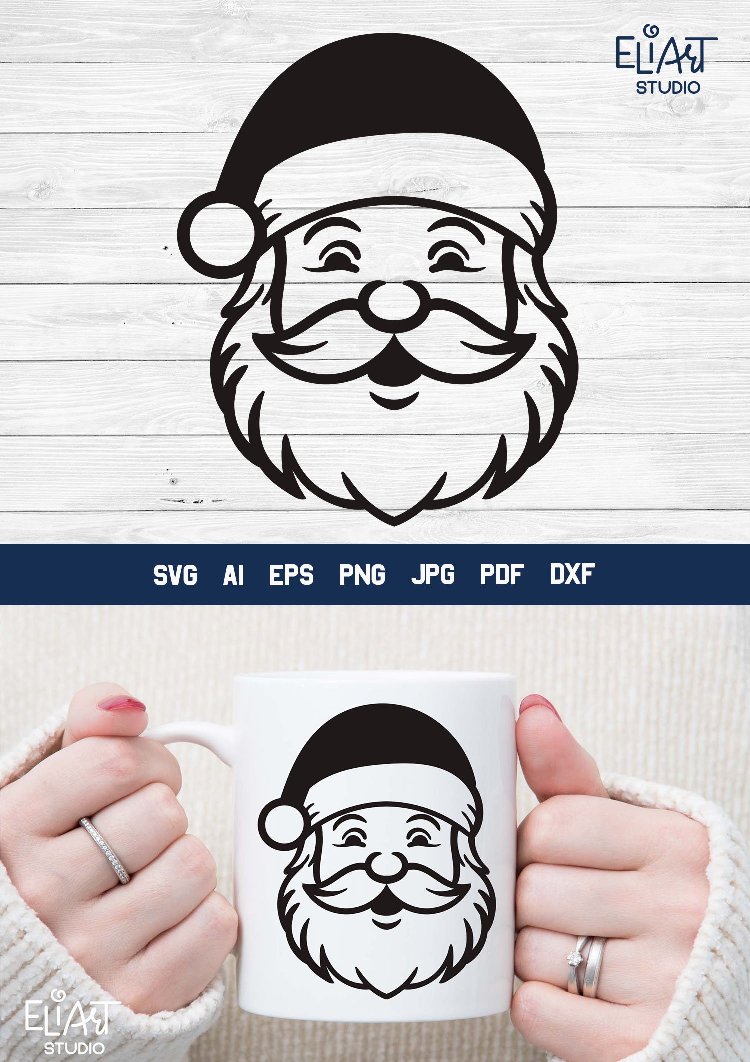 Santa Claus SVG | Christmas Tree Decoration