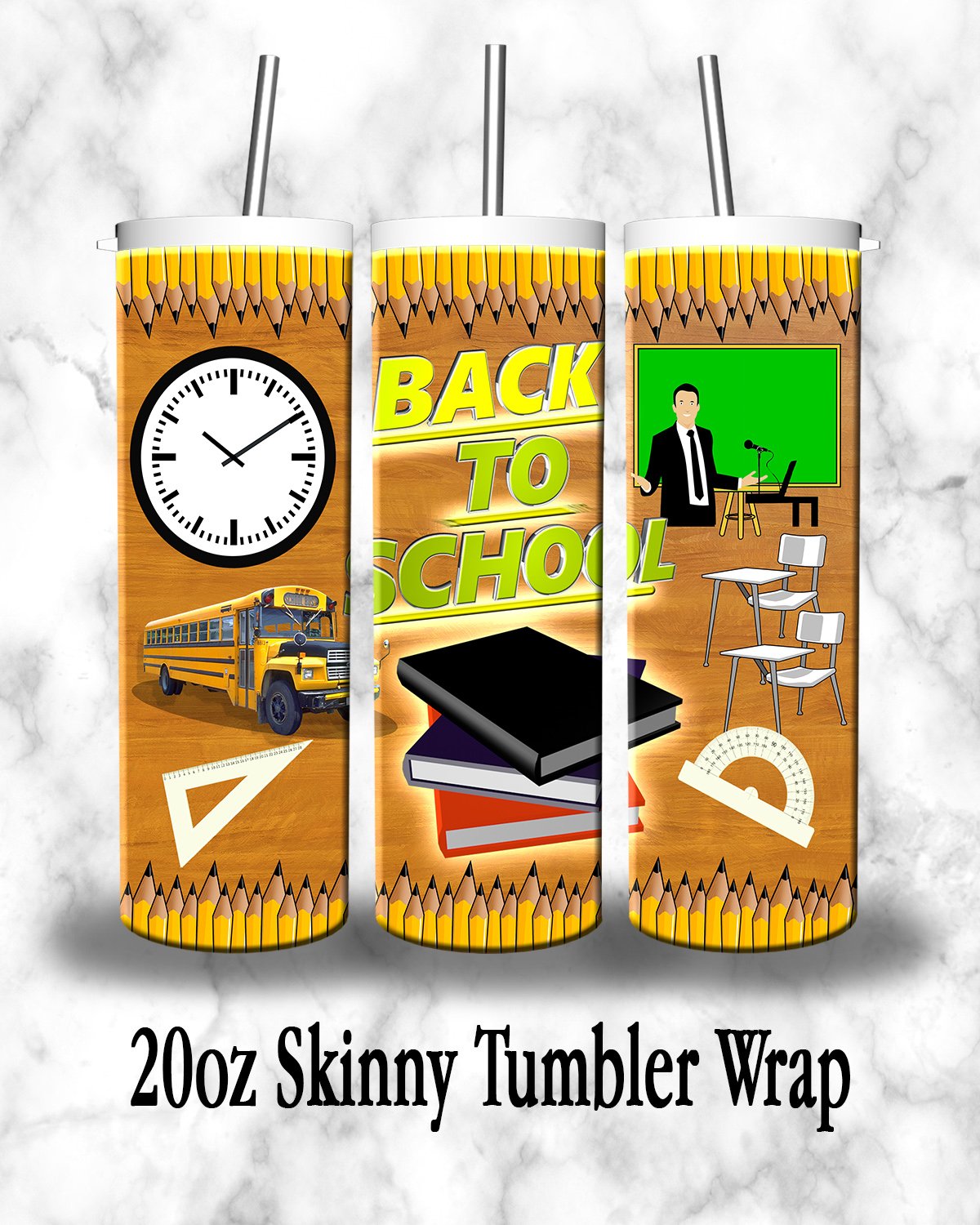 Back to School Tumbler Wrap Sublimation | Teacher Tumbler