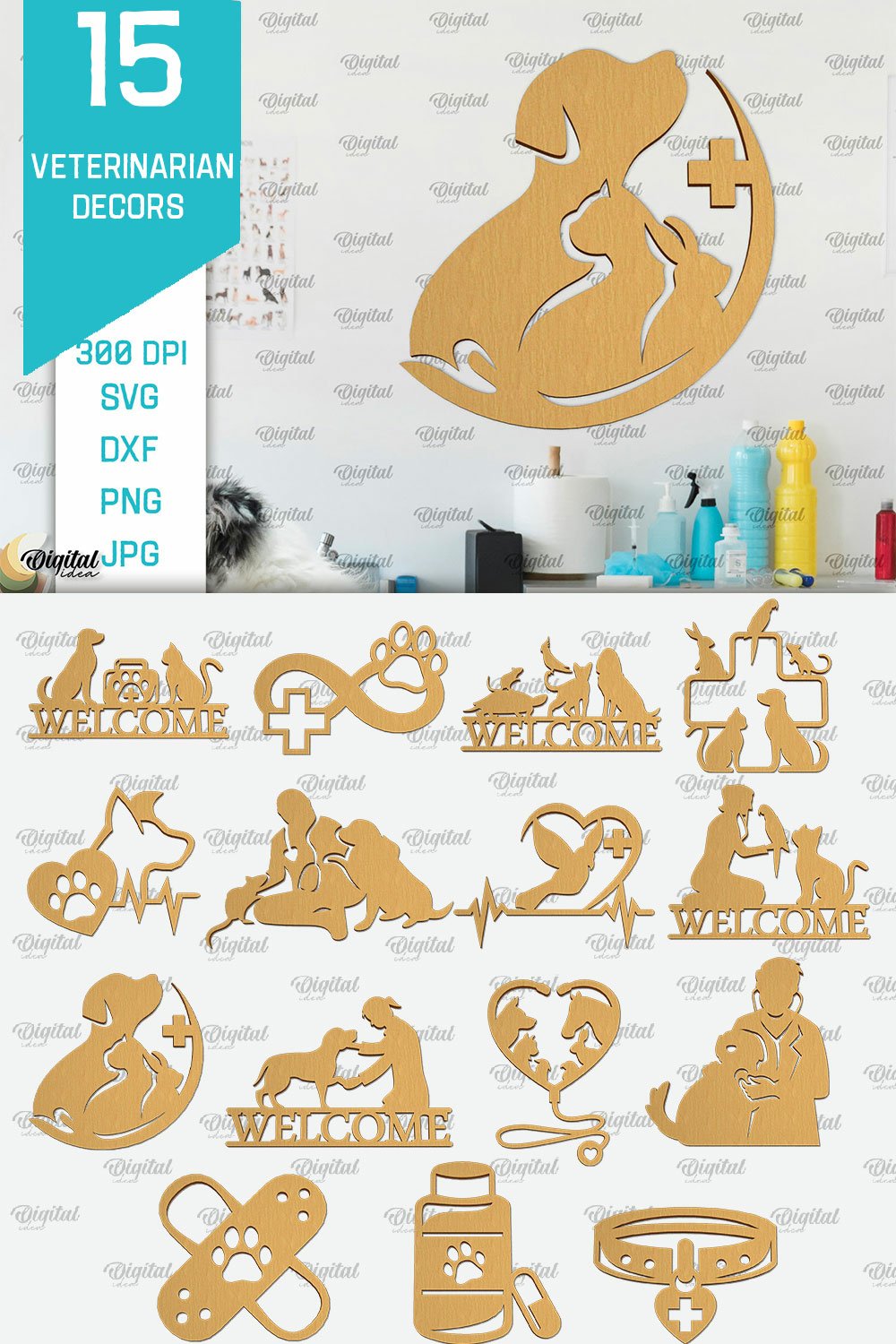 Veterinarian Signs Laser Cut Bundle. Veterinarian Wall Decor