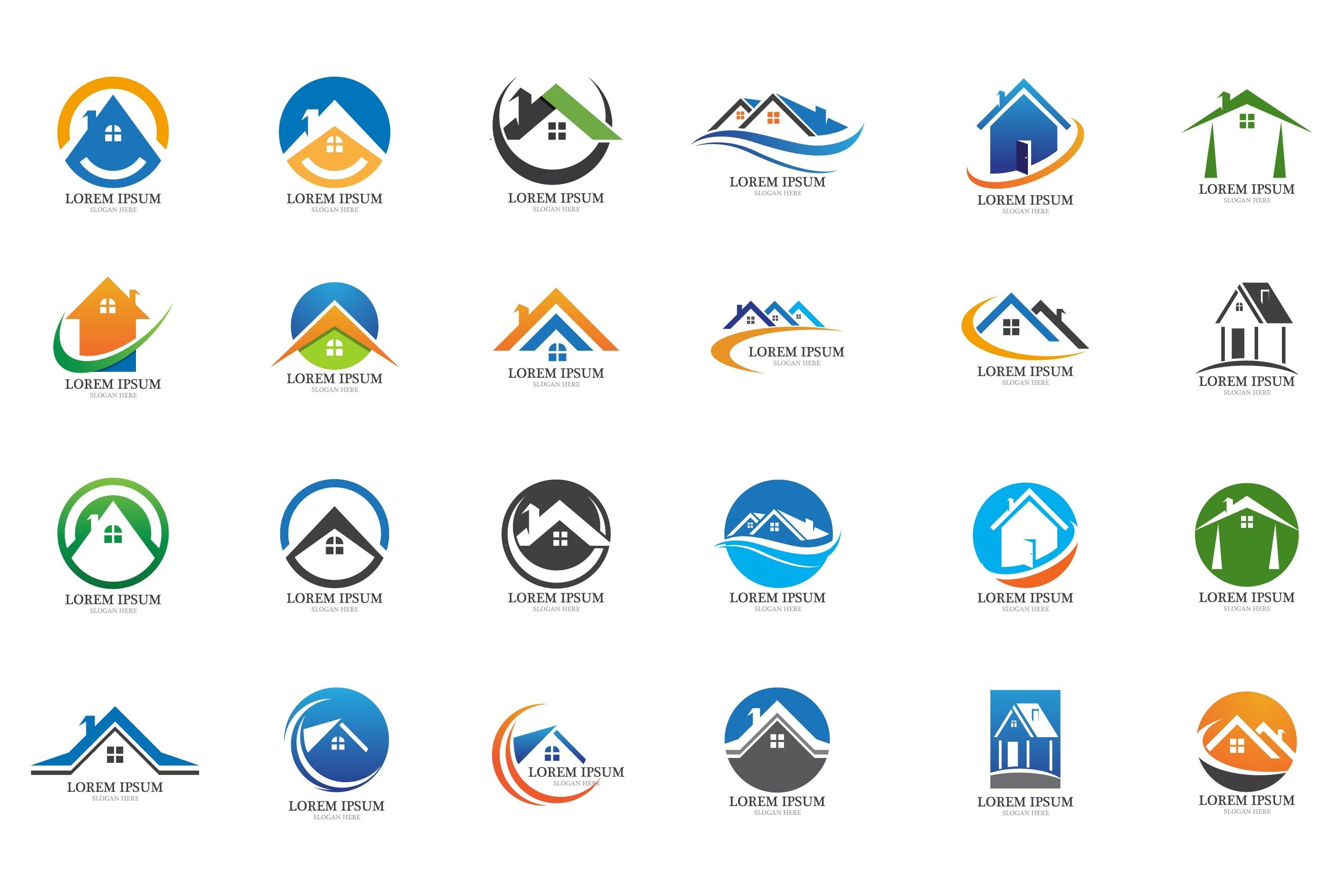 property house and home logos template vector (1337458)