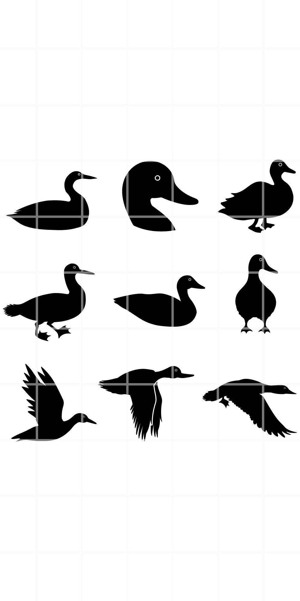Loon SVG. Loon png. Loon clipaert. Loon Silhouette cut file.