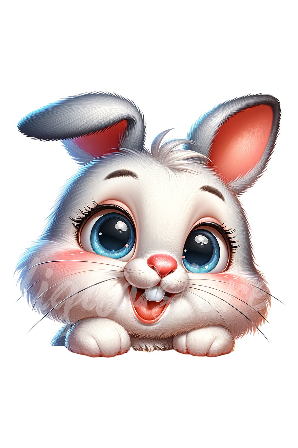 Funny Quirky Bunny Clipart Sublimation PNG (3580398)