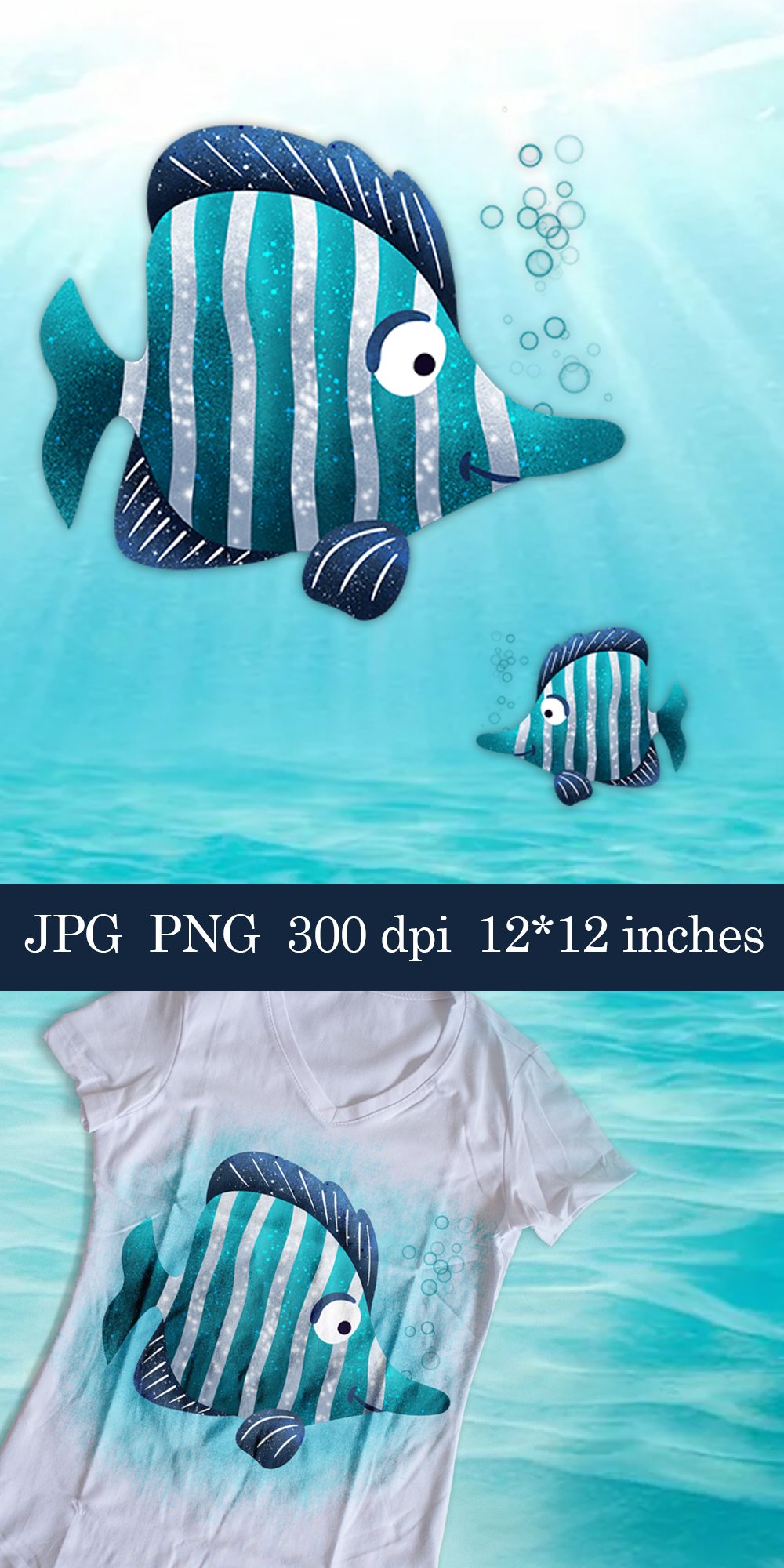 Fish Sublimation Print Graphic (1885666)