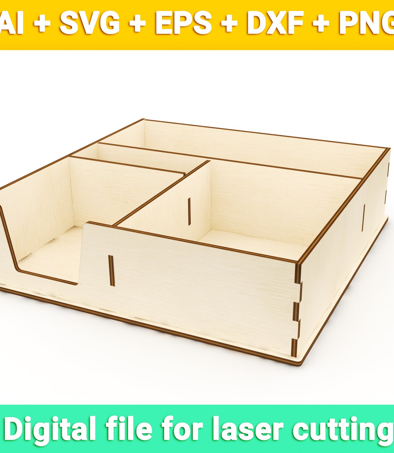 Multitask Organizer vector for CNC svg vector file