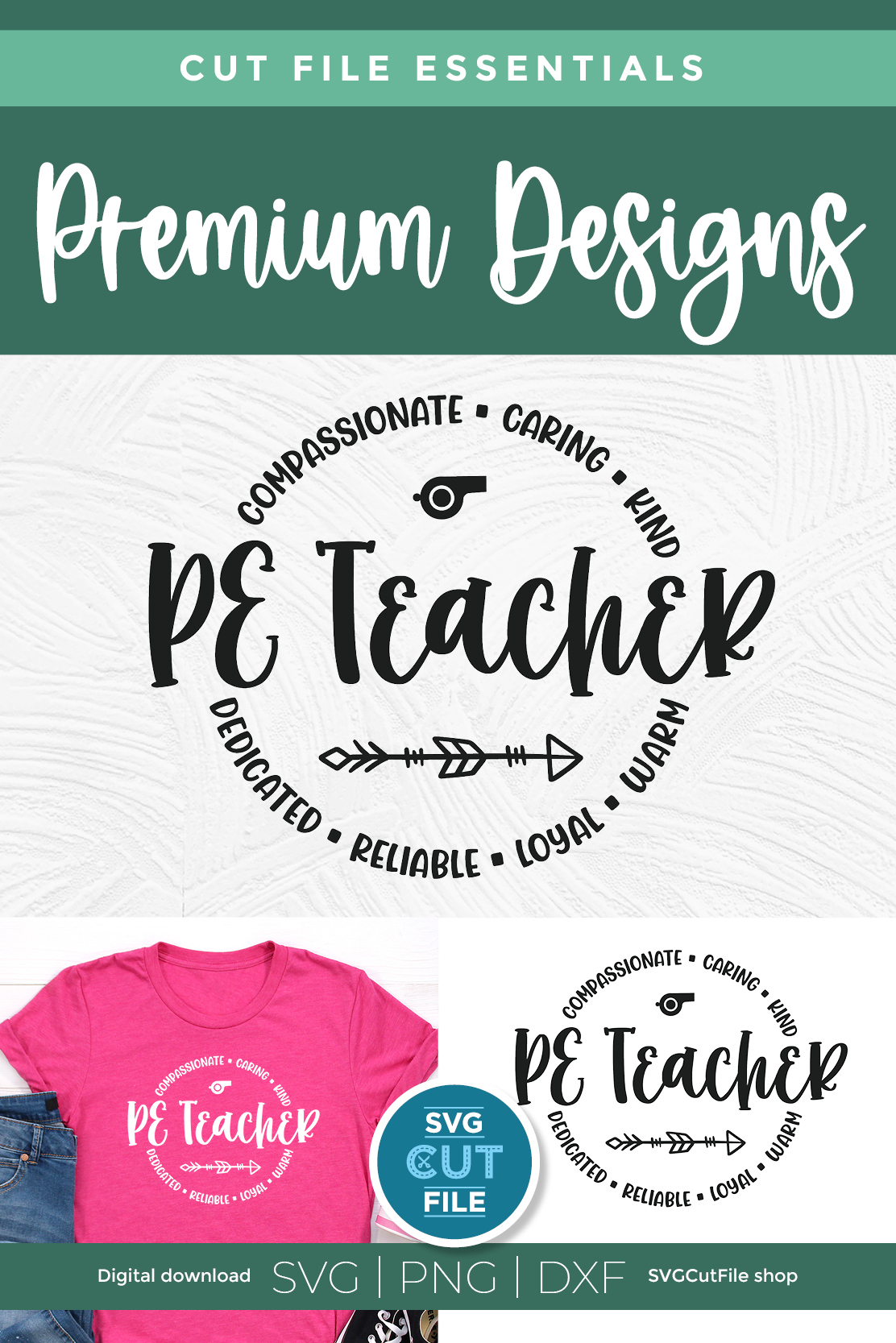 PE Teacher SVG - a coach or gym teacher appreciation SVG