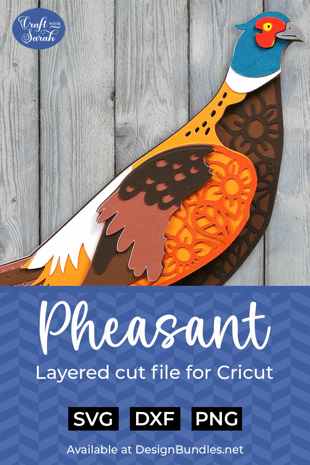 Pheasant SVG | Layered Pheasant Hunting Cutting File