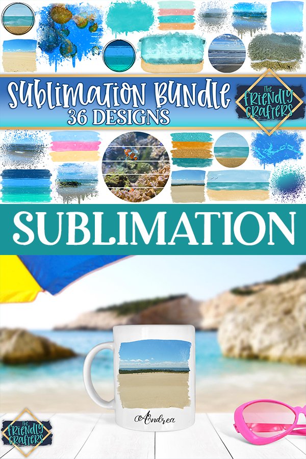 Beach Sublimation Elements | 36 Designs