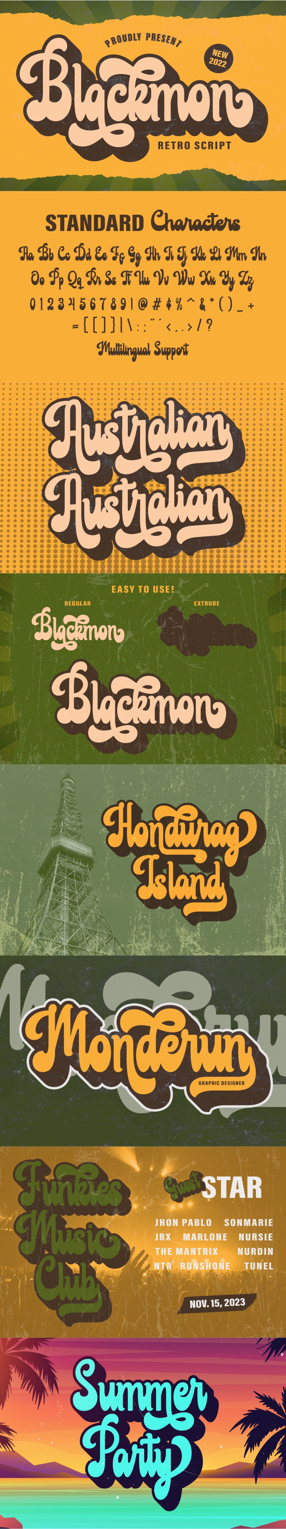 Blackmon - Retro Bold Script
