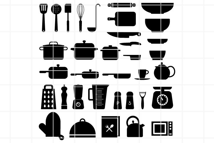Kitchen SVG. kitchen utensils set for cut. cook cutting file