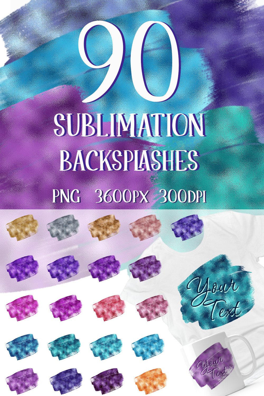 Colored Sublimation Backsplashes 90 PNG Backgrounds