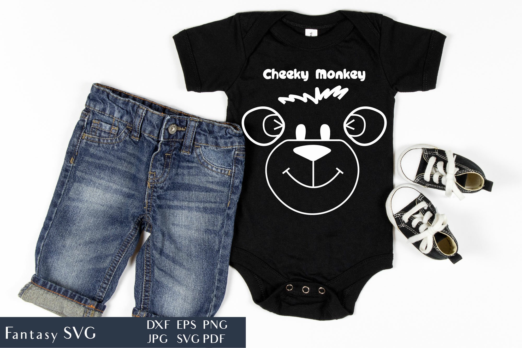 Cheeky Monkey | Funny Baby Boy Quote | SVG Cut File