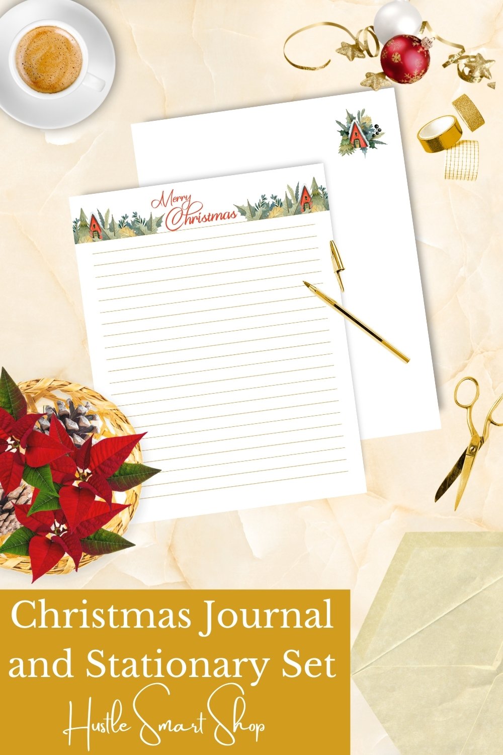 Christmas Journal, Stationary, and Letter Set