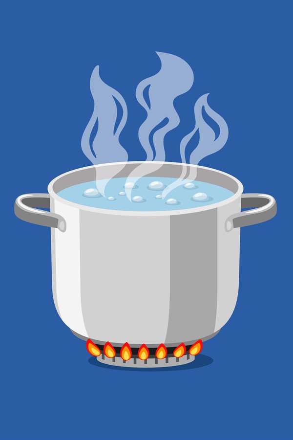 Cartoon pan on fire