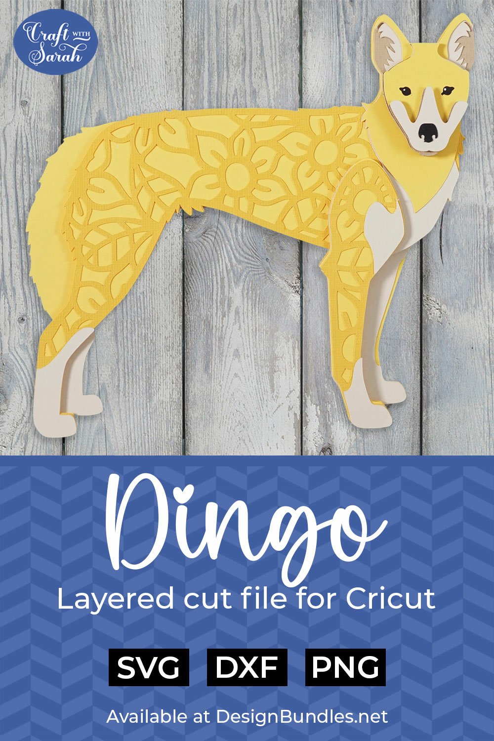 Australian Dingo SVG | 3D Layered Dingo Dog Cut File