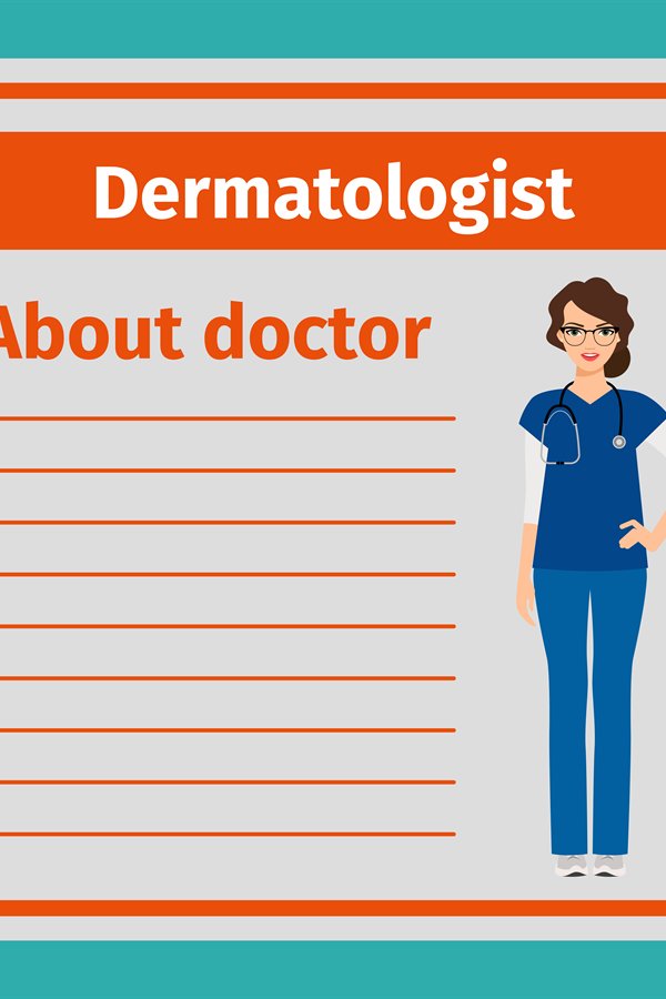 Medical notes about dermatologist