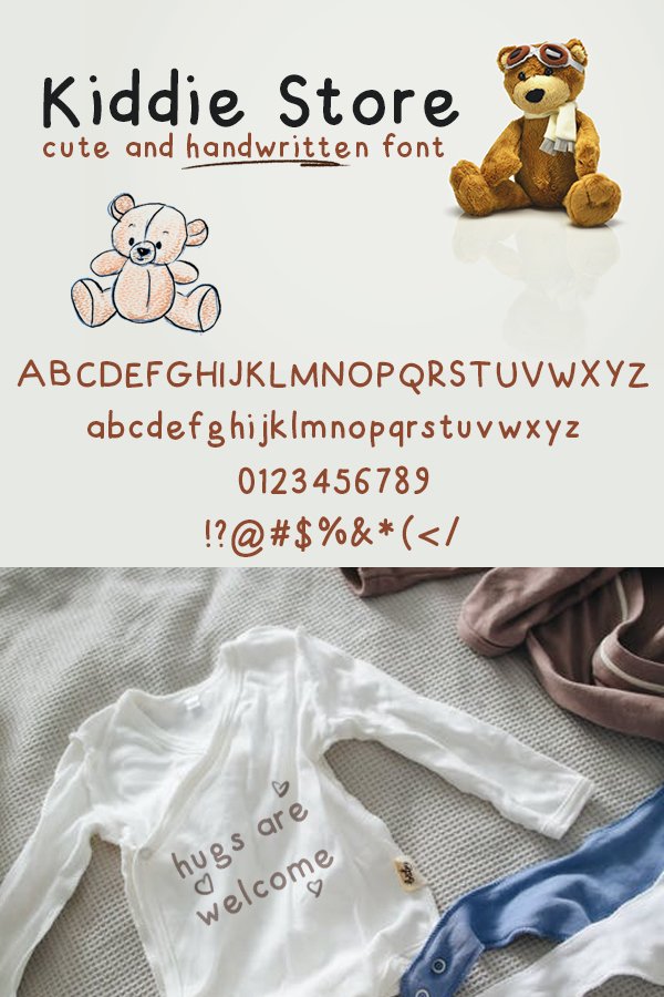 Kiddie Store - cute and handwritten font (822819)