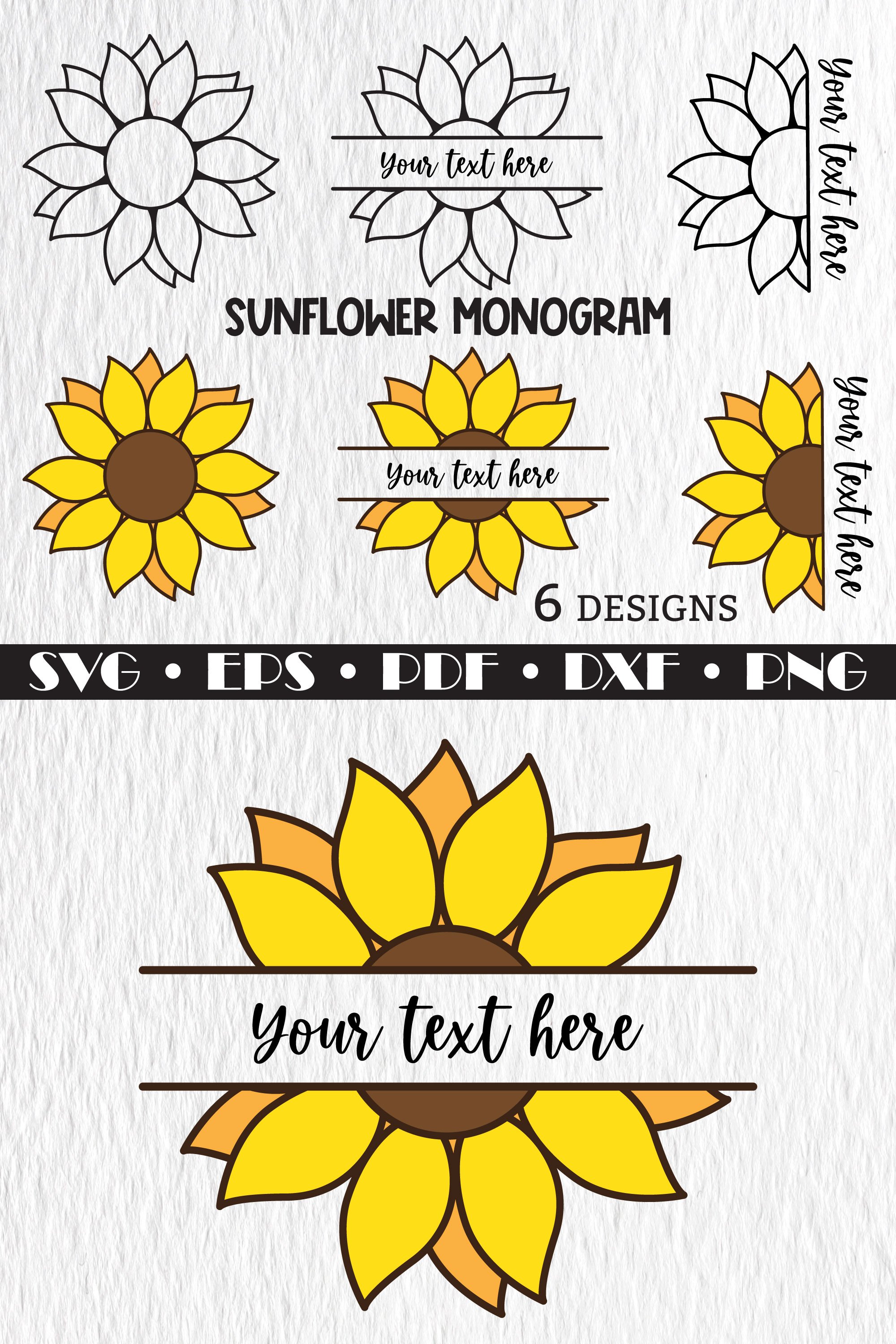 Sunflower monogram (928223)