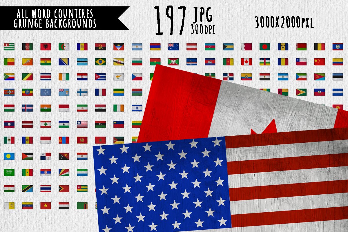 All world countries. National backgrounds